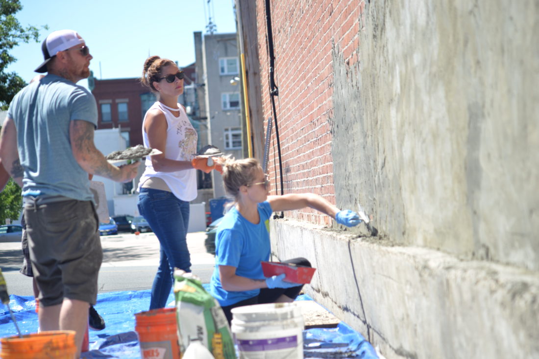 Recovery mural making progress | News, Sports, Jobs - The Nashua Telegraph